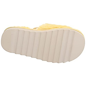 Koolaburra by UGG Unisex-Child K FUZZ'N Sandal, Pale Banana, 2 Little Kid