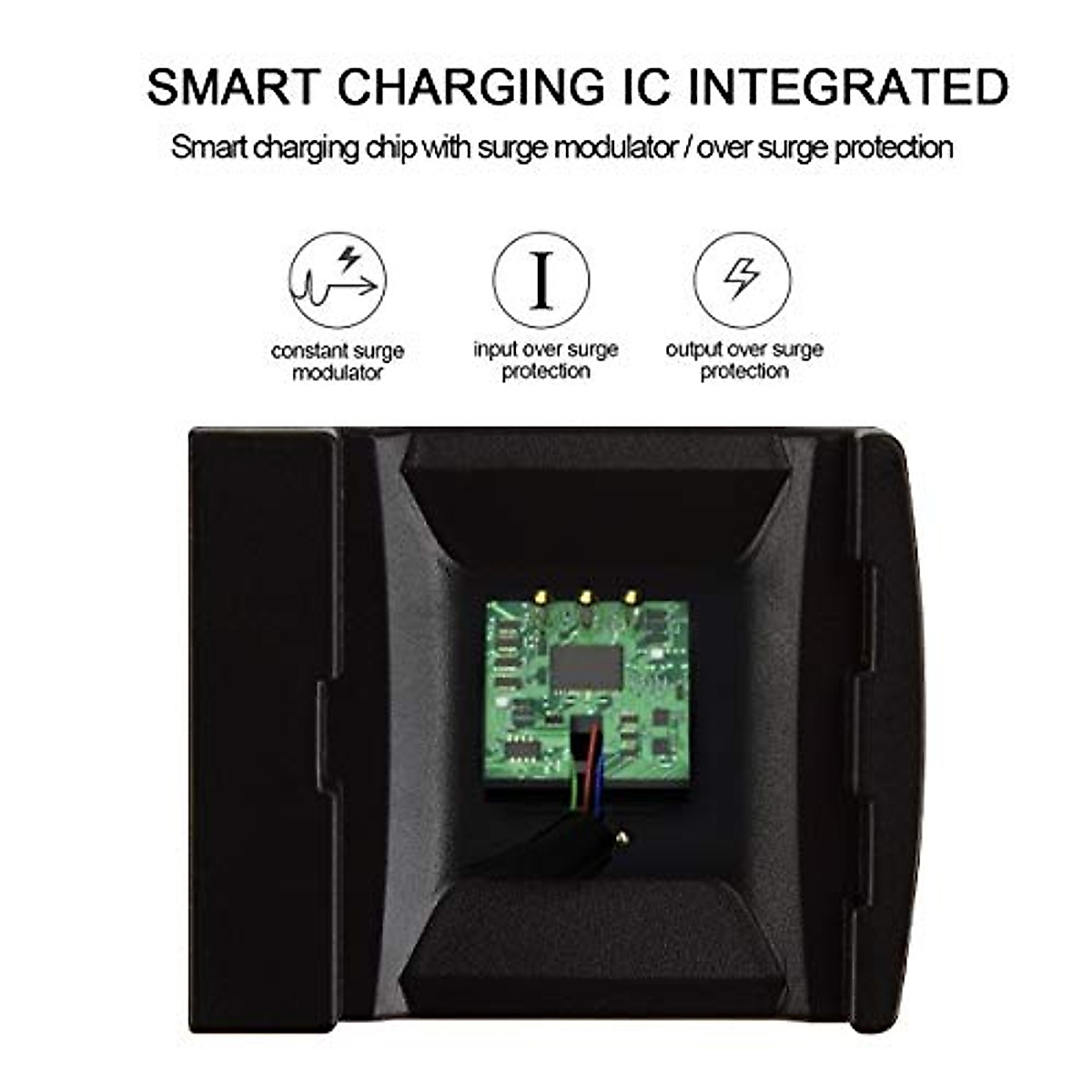 Tranesca Charging Stand/Charging Dock/Charging Cradle Compatible with Fitbit Ionic with 6ft Charging Cable Integrated