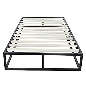 n/a Simple Basic Iron Bed Twin Size Black Bedroom Furniture for Bedroom