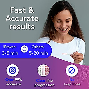 iProven 50 Ovulation Test Strips and 20 Pregnancy Test Strips, Fertility Kit (50LH + 20 HCG), FSA Eligible, Fast and Easy Fertility Test for Women