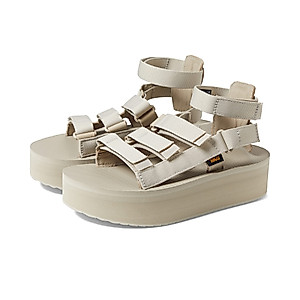 Teva Women's Flatform Mevia Sandal, Feather Grey, 9