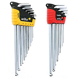 Wiha 66992 MagicRing Ball End Hex L-Key Set In Holders, 22 Piece