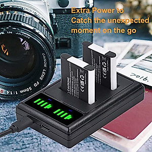 Li-50B D-Li92 Battery and LED Dual Charger Compatible with Olympus SZ-20,SZ-15, SZ-16, SZ-12, SZ-10 iHS,TG-810, TG-820, TG-830, TG-850, TG-610, TG-630 iHS, SP-800UZ, Tough 6000, 6020, 8000
