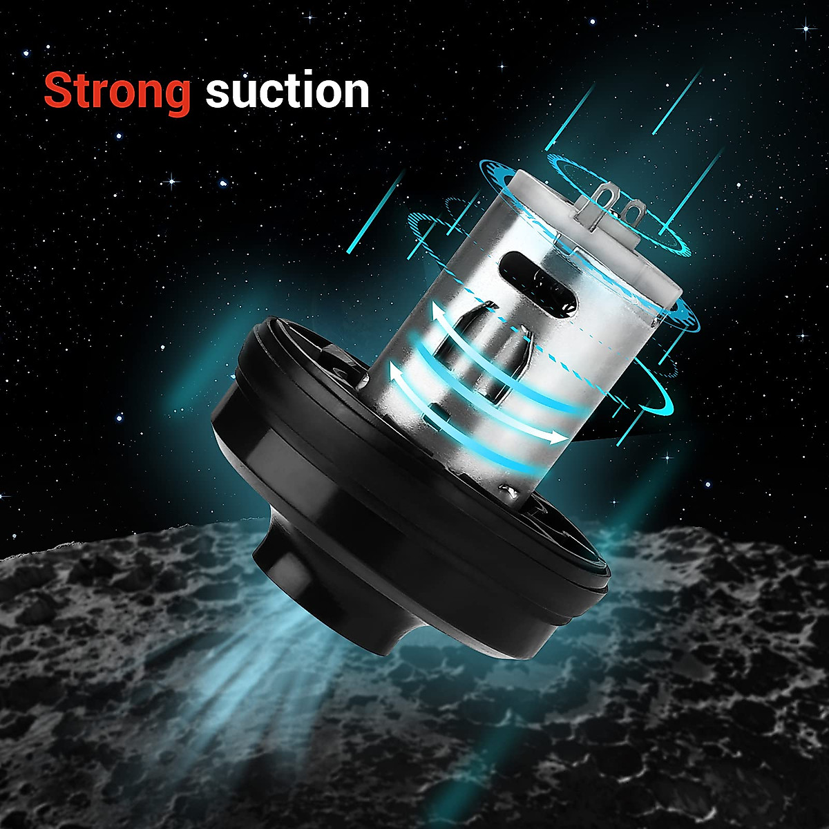 DEKOPRO Car Vacuum Cleaner, Portable & Handheld Cordless Mini Car Vacuum with Powerful Suction Three-Layer HEPA Filter Multiple Accessories for Car Home All-Round Deep Cleaning