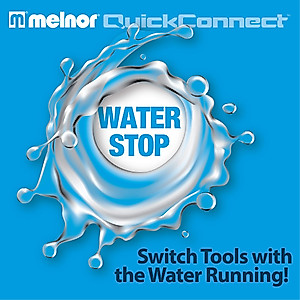 Melnor 65134AMZ 5 Piece Quick Connect Starter Set Connector Bundle, Yellow, Black, Grey