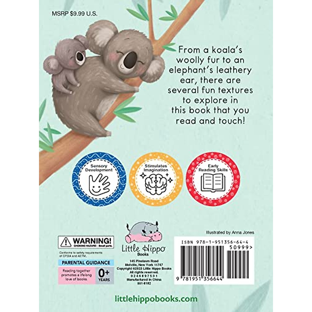 Wild Animals: A Touch and Feel Book - Children's Board Book - Educational