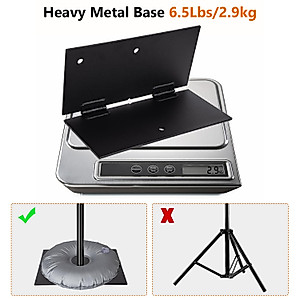 HYJ-INC Pipe and Drape Photography Backdrop Stand Kit Adjustable Photo Background Stand 10ft x 6.5ft with Metal Base for Parties Weddings Birthday Party Events Photo Booth