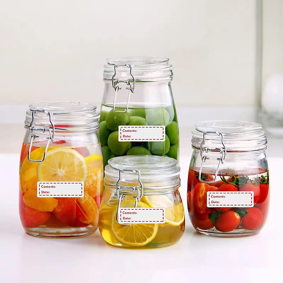 Removable Freezer Paper Waterproof Food Labels Write Stickers Data Baby Daycare reussble Bottles Plastic Pantry Storage containers Refrigerator Kitchen