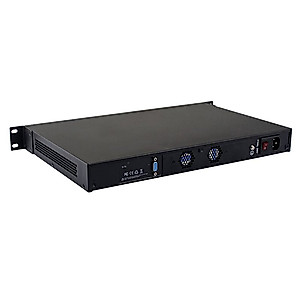 1U Rackmount Firewall Hardware, VPN, Network Security Appliance, Router PC, Intel Atom D525, RS02, 4 x Intel Gigabit LAN/2USB/COM/VGA/Fan,(4G RAM/32G SSD)