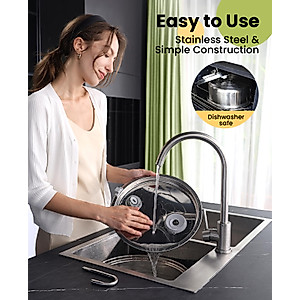 oneisall Dog Water Fountain for Large Dogs,7L/230oz/1.8G Stainless Steel Dog Fountain Super Quiet with Triple Filtration,Great for Large Dogs Cats and Multi-Pet Home