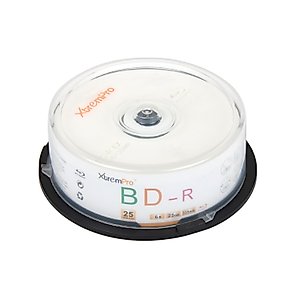 XtremPro Bd-R 6X 25GB 135min Blu-Ray 25 Pack Blank Discs in Spindle - 11051