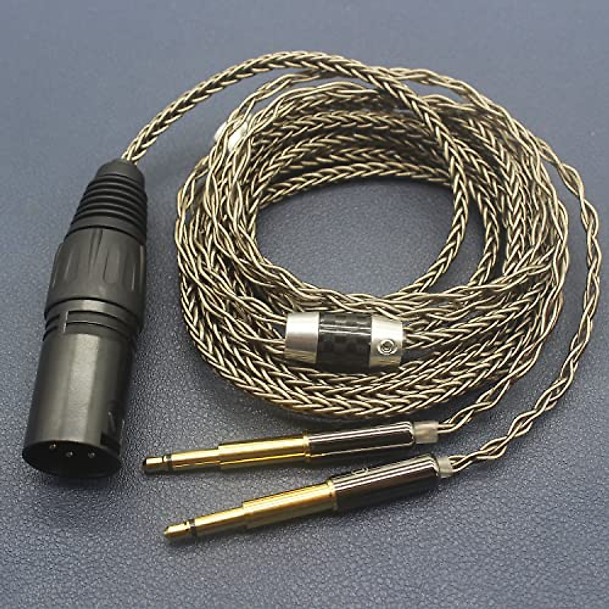 Youkamoo 4 Pin XLR Balanced 8 Core Silver Plated Braided Headphone Replacement Upgrade Cable for Meze 99 Classics