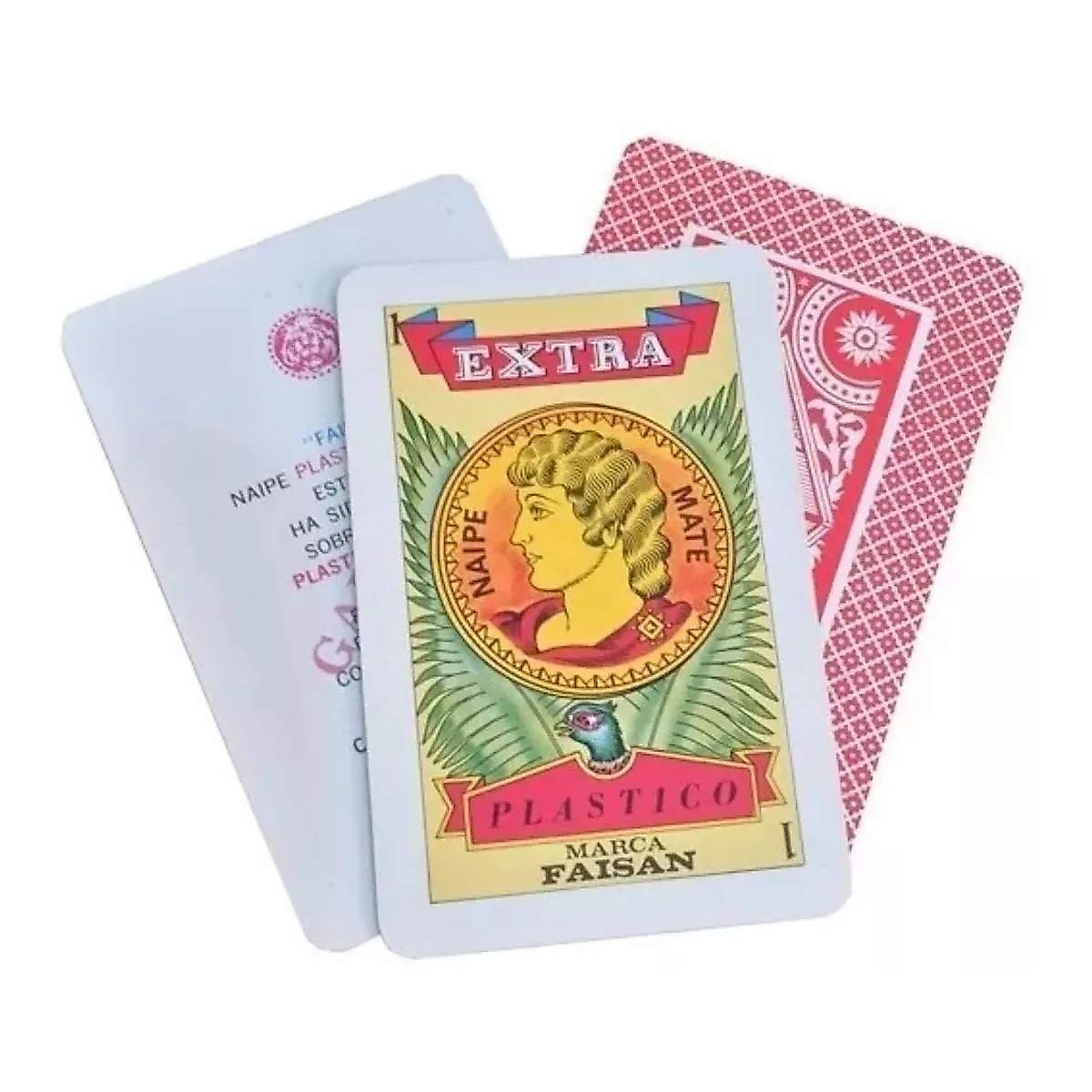 Faisan Baraja Naipe Espanola 100% Plastico Spanish Playing Cards 1 Deck 40 Cards