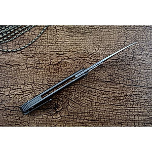 TwoSun TWOSUN TS382 Outdoor Camping Sports Pocket Knife 14C28N Steel Blade Titanium Handle