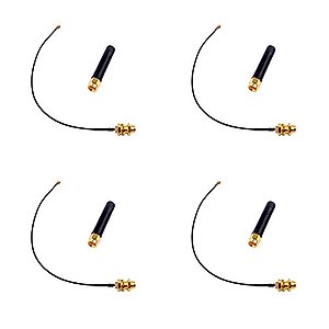 LoRa Antenna Pigtail 915MHz 2dBi U.FL IPEX to SMA Connector for ESP32 Lora OLED CubeCell Board IOT Internet of Things (Pack of 4)
