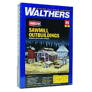 Walthers Cornerstone HO Scale Model Sawmill Outbuildings, 8