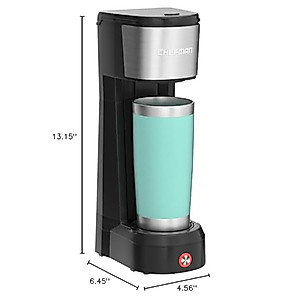 Chefman InstaCoffee Max, The Easiest Way to Brew the Boldest Single-Serve Coffee, Use Fresh And Flavorful Grounds or K-Cups