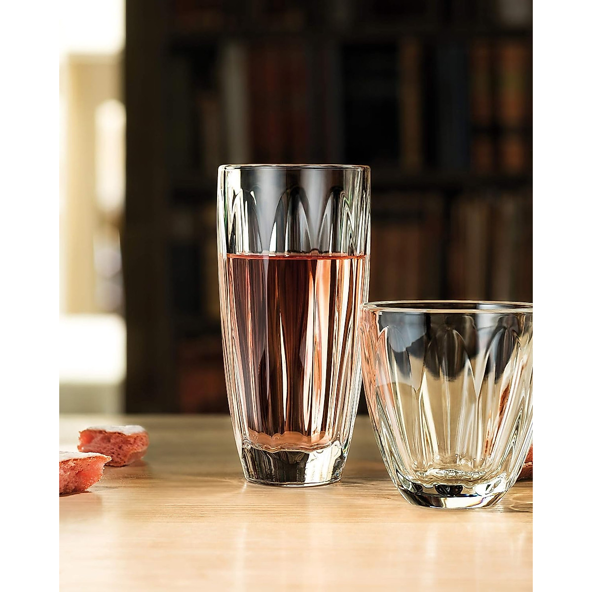 La Rochere Set of 6, Boudoir 12 oz Drinking, Double Old Fashion, Iced Tea Glass, One Size, Clear