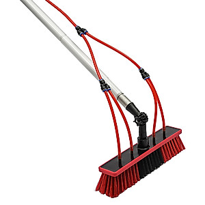 26 Feet Reach Solar Panel Cleaning Brush & Pole Water Fed Pole Kit,Suitable for high Windows Cleaning, Solar photovoltaic Panel Cleaning and Cleaning Cars Trucks Vans caravans Windows