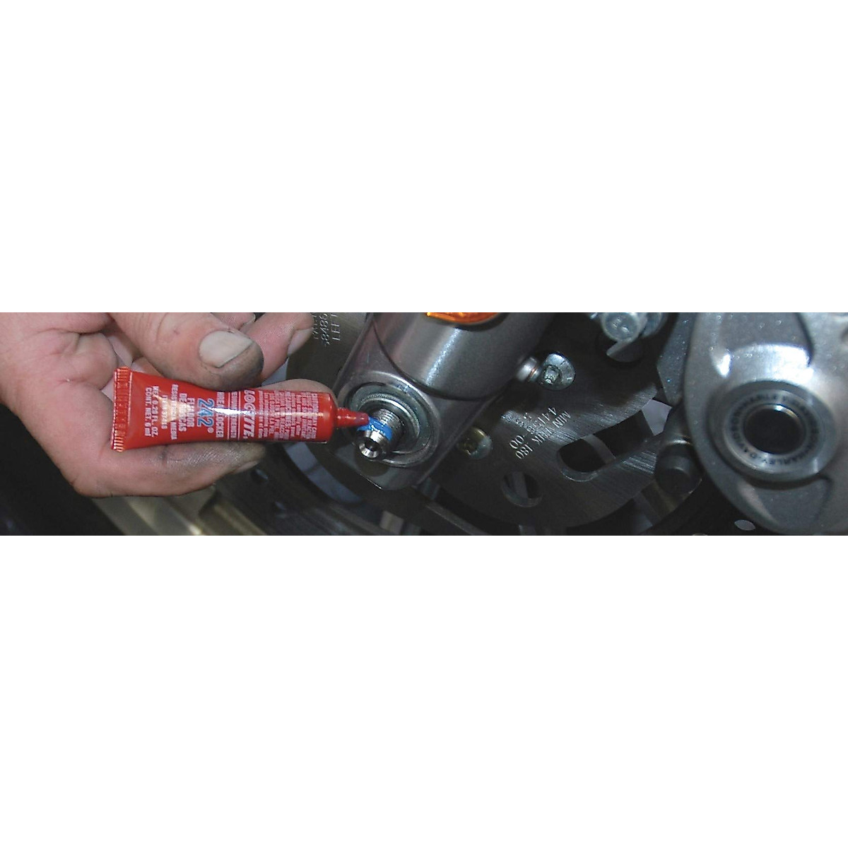 LOCTITE 242 Threadlocker for Automotive: High-Temp, Medium-Strength, Anaerobic | Red, 6mL Tube (PN: 37418 - 487229)