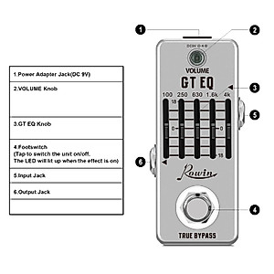 Rowin Guitar Equalize Effect Pedal