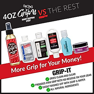Grip-iT Hand Grip Spray 4 oz - Better Pole Grip for Pole Dancing - Firm Grip for Aerial Silks & Yoga Swing - Supercharge Your Tennis Overgrips - Pickleball Paddles Grip Replacement - Rosin Based