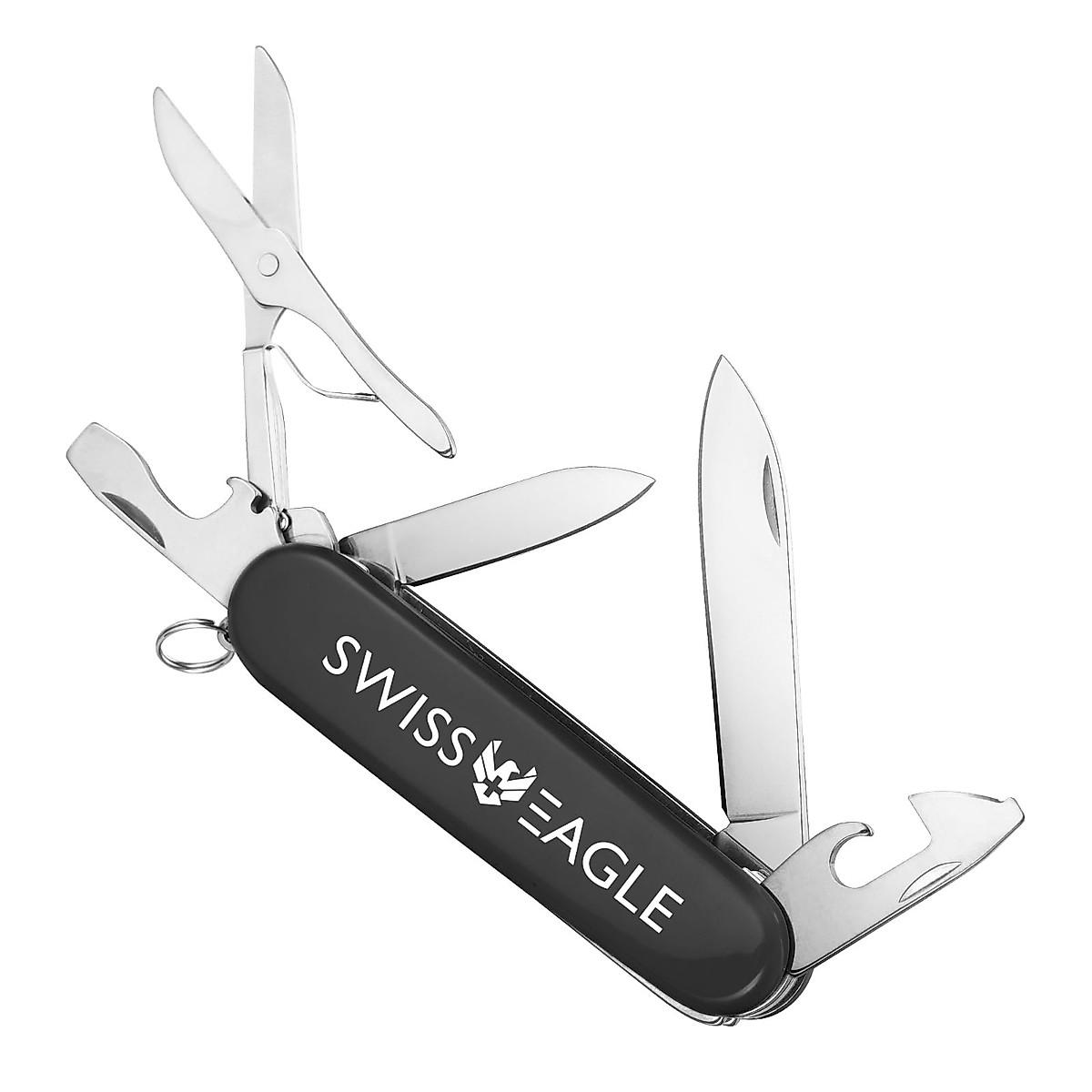 Swiss Eagle Classic Multi-Tool Pocket Army Knife - Packs 5 Tools In Your Pocket
