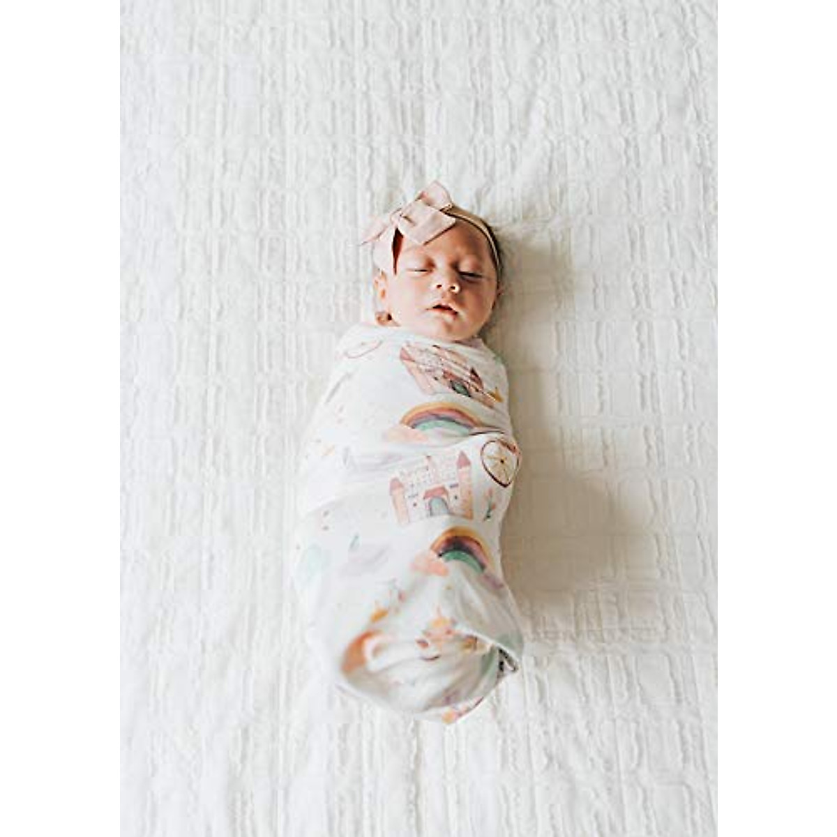 Copper Pearl Large Premium Knit Baby Swaddle Receiving Blanket Enchanted
