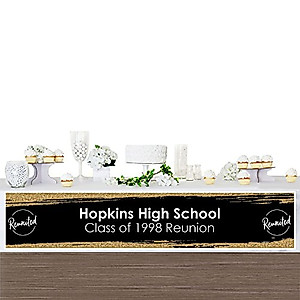 Personalized Reunited - Custom School Class Reunion Party Decorations Banner - Custom Class Of Text