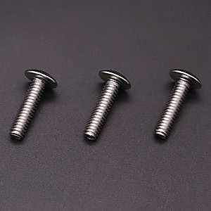 #10-24 x 3/4" (50 Pack) Phillips Truss Head Machine Screws for Cabinet Drawer Knob Pull Handle, Stainless Steel 304 (18-8), Truss Head Bolts, Phillips Drive, Bright Finish