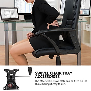Homoyoyo Office Chair Swivel Chair Tray Office Chair Base Office Chair Replacement Parts Swivel Tilt Control Parts Chair Tilt Control Mechanism Chair Swivel Base Plate Chair Parts