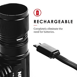 NEBO Transcend 1000-Lumen Headlamp Flashlight And Cap Light, USB Rechargeable LED Head Lamp For Camping, Hiking, Fishing with 5 Light Modes, Adjustable Reflective Head Strap, IPX7 Waterproof, Black