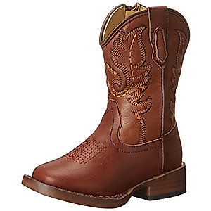 ROPER Boys Texson - K Traditional Cowboy Boots, Brown, 3 Little Kid US