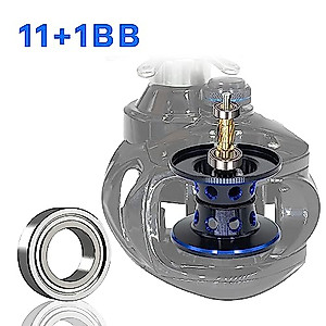 Fishdrops Baitcaster Reel 7.5 oz Light Weight & Smooth, 12.12LB Drag Magnetic Brake Baitcasting Reels, Gear Ratio 7.0:1 Affordable Low Profile Freshwater Bait Caster Fishing Reel