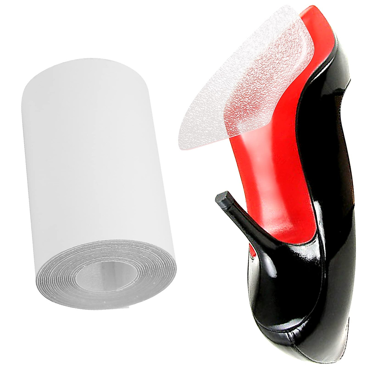 16 Pack Sole Protector for High Heel Shoes Red Bottom Sole Sticker Crystal Clear Sole Guard Protectors Anti Slip 16 Sheets for 8 Pairs of Shoes Wear Resistant