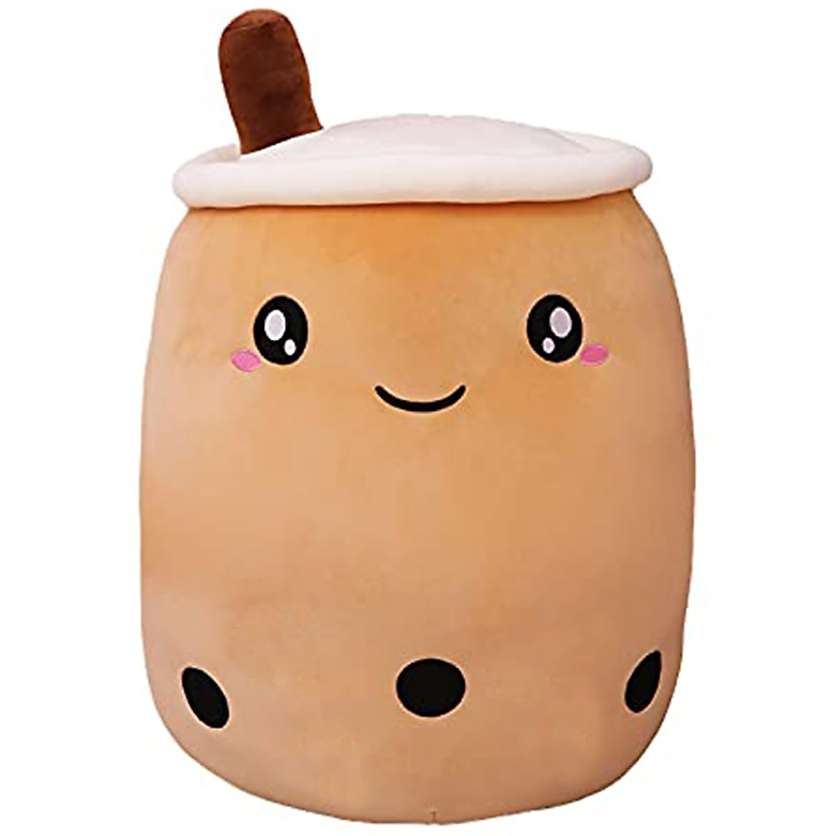 KEDE Cartoon Bubble Tea Plush Pillow,Plush Boba Tea Cup Toy Figurine Toy,Multiple Sizes Cute Bubble Tea Cup Shaped Pillow (A-1,9.4'')