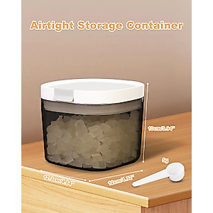 LANGMINGDE Airtight Food Storage Containers with Lid, 0.7QT/800ML BPA Free Plastic Kitchen Canister for Ground Coffee, Spices, Herbs, Candy, Snacks