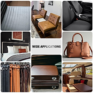 Leather Repair Patch, Breathable Perforated Self Adhesive Repair Patch, Furniture Couch Car Seats Office Chairs Sofa Repair Refurbished Faux Leather Patch (Black,7.8x11.8 inch)