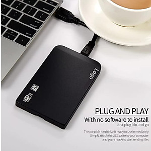 Portable HDD External Hard Drive 2TB for PC Desktop Mac