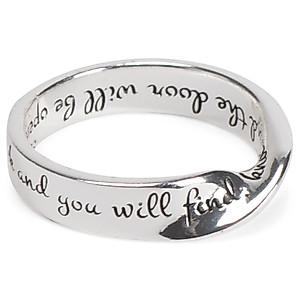 Dicksons Shall Be Given Silver Plated Size 8 Stainless Steel Wide Mobius Ring