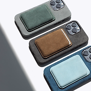 ALMA Alcantara Cardholder (Forest Green)