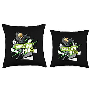 Miraculous Ladybug Cat Noir Be Your Own Hero Throw Pillow, 16x16, Multicolor