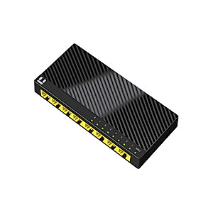 Netis ST3108GS 8 Port 10/100/1000Mbps Fast Gigabit Desktop Switch | Plug-and-Play and Effective Power Saving Technology Support Auto MDI/MDIX Function