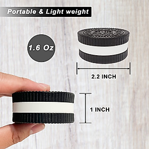 2.2 Inch Herb and Spice Grinder, Pocket Grinder with Biscuit Cookie Shaped Design