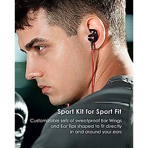 PALOVUE Lightning Earphones with Mircrophone Headphones Earbuds for Sports Workout MFi Certified Noise Isolation Compatible iPhone 14 13 12 11 Pro Max iPhone X XS Max XR iPhone 8 P 7 P NeoFlow Black