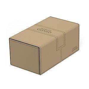 Ultimate Guard 200 Card Twin Flip N Tray Xenoskin Deck Case, Sand