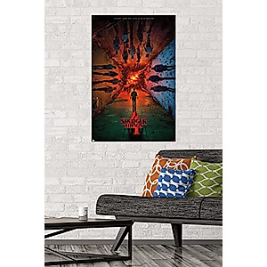 Trends International Netflix Stranger Things: Season 4 - Group Teaser One Sheet Wall Poster, 22.375" x 34", Unframed Version