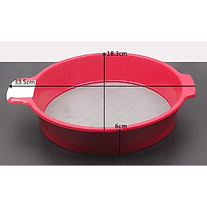 Sifting Pan Fine Mesh Strainer/Flour Sieve/Icing and Sugar Sifter,60 mesh 7.2 inch