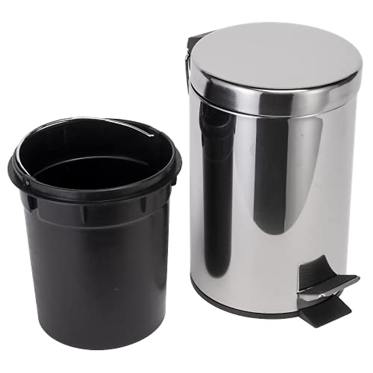 Croydex 536184 Chrome Britannia Three Litre Pedal Bin