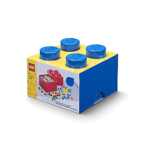 LEGO Blue Storage Box Brick 4 Bright, 4 Knobs